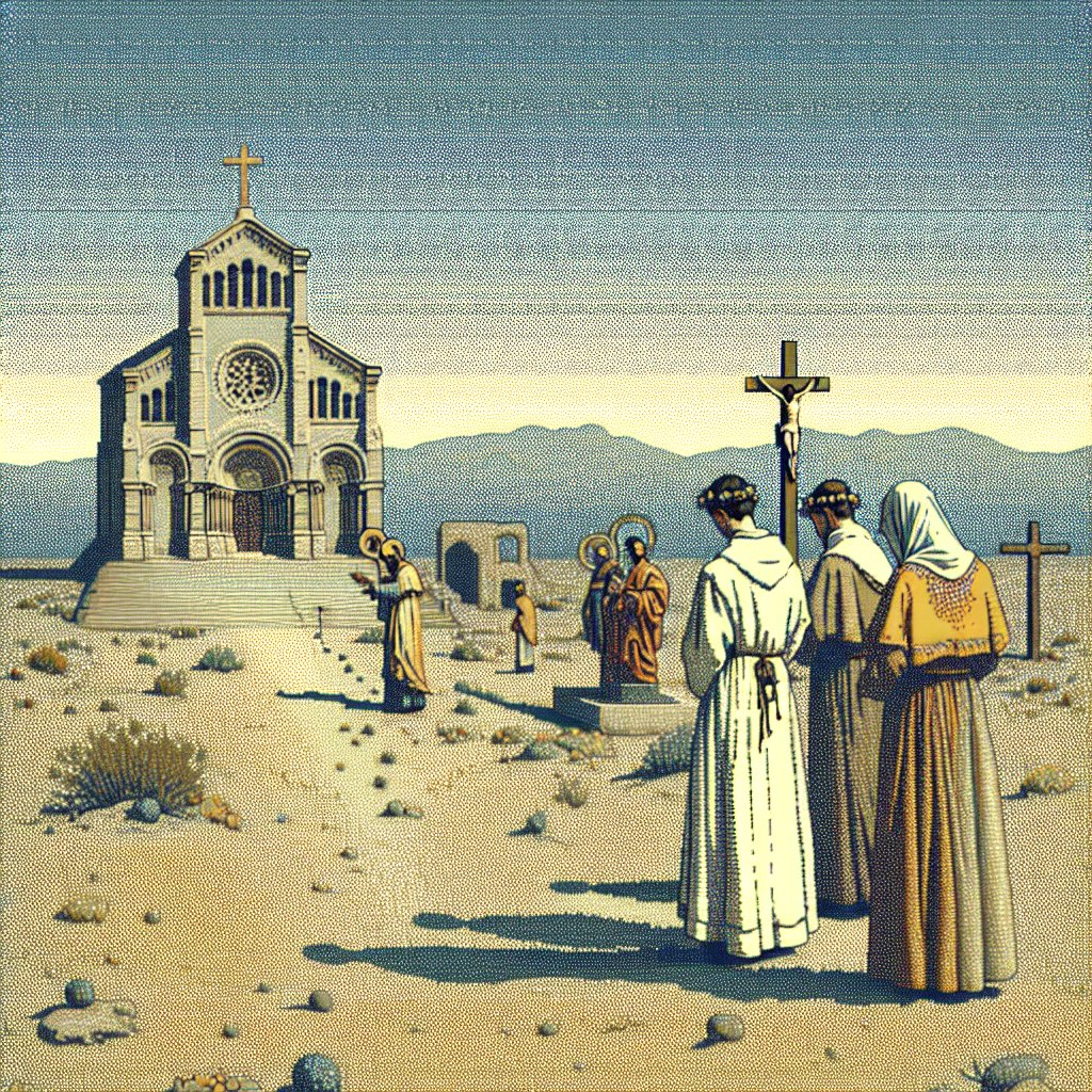 desert and a saint | Bible Art