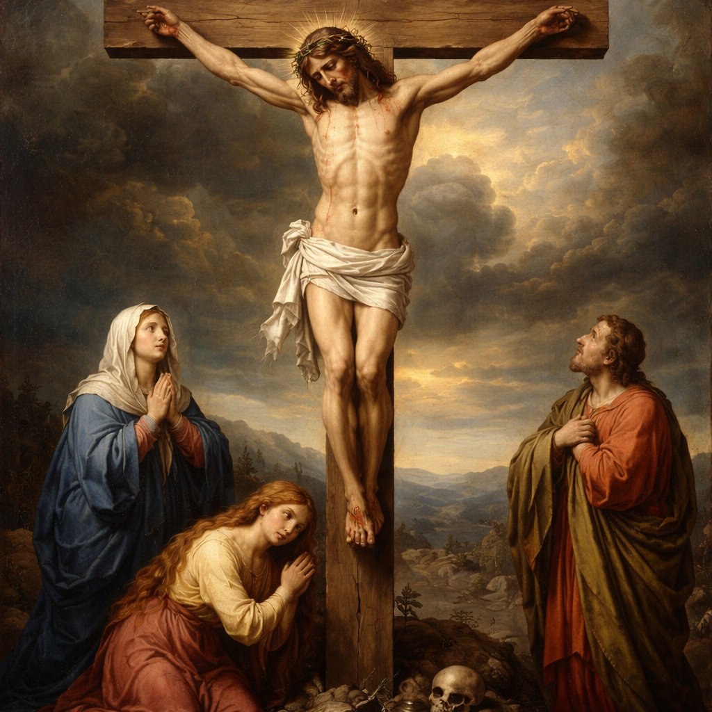 A cross with jusus o | Bible Art