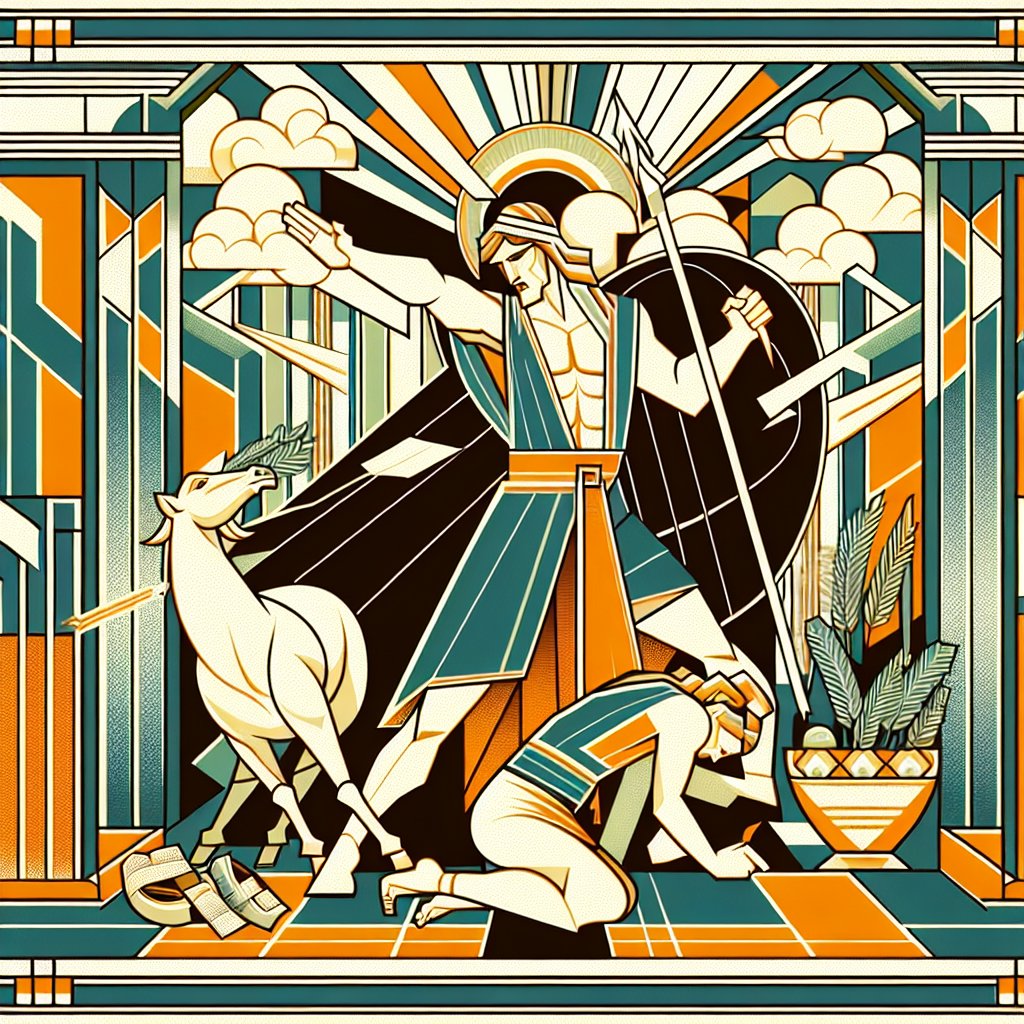 Abraham Refuses Boot | Bible Art