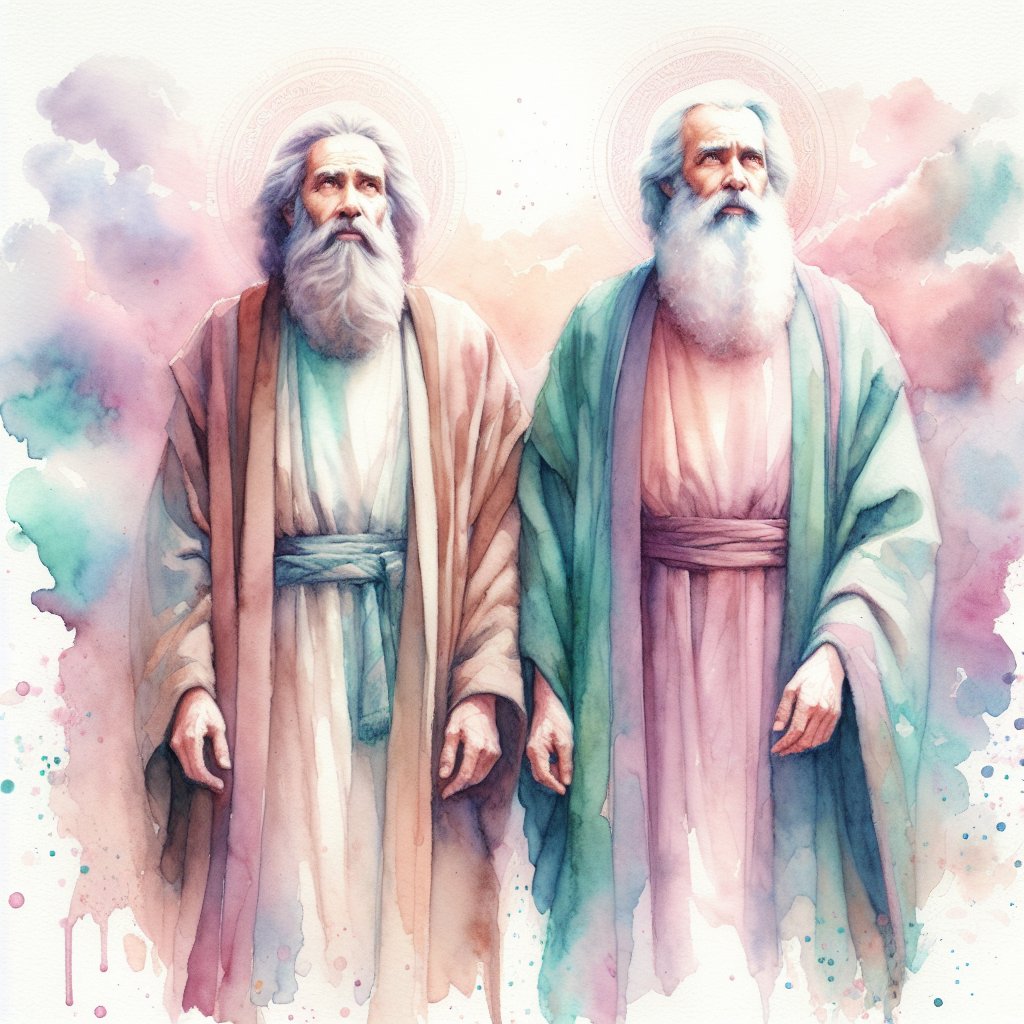 Elijah and Elisha si | Bible Art