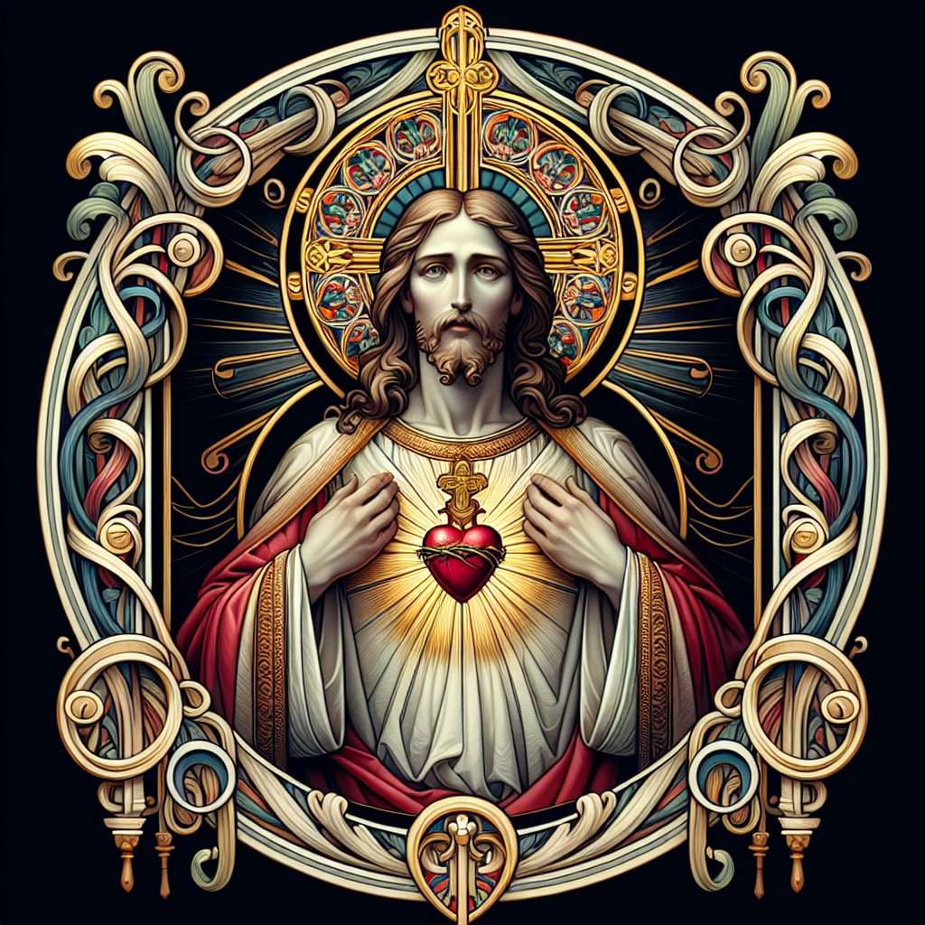 Jesus Christ Sacred | Bible Art