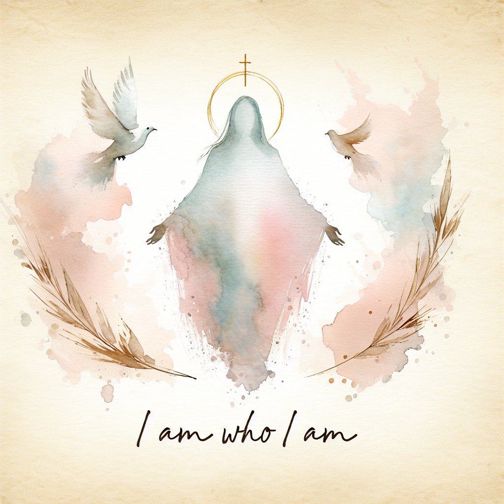 I am who I am | Bible Art