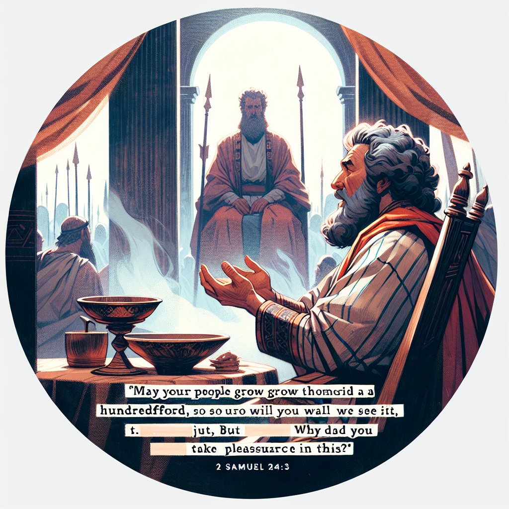 What does 2 Samuel 24:3 mean? | Bible Art