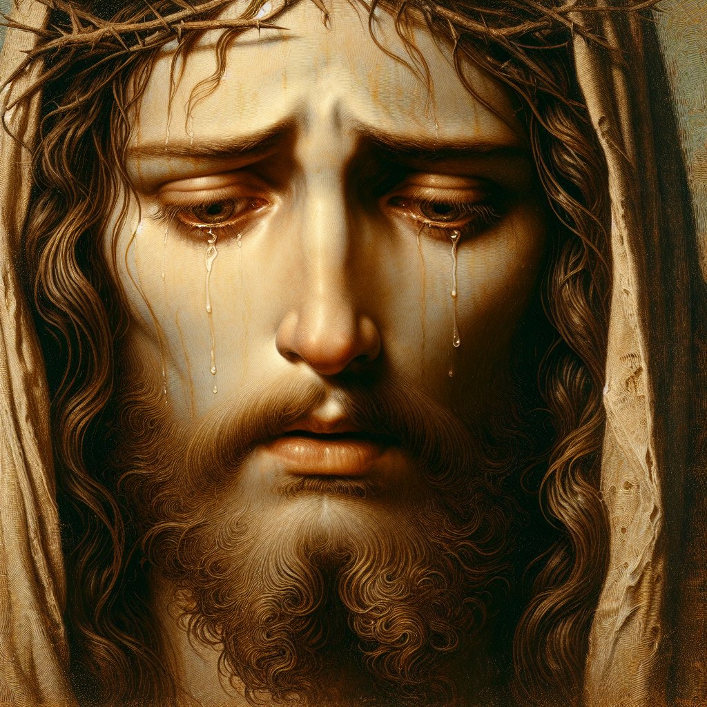 Jesus wept | Bible Art