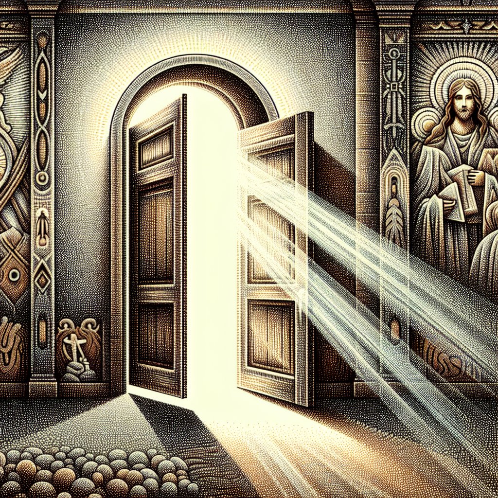I AM the open door | Bible Art