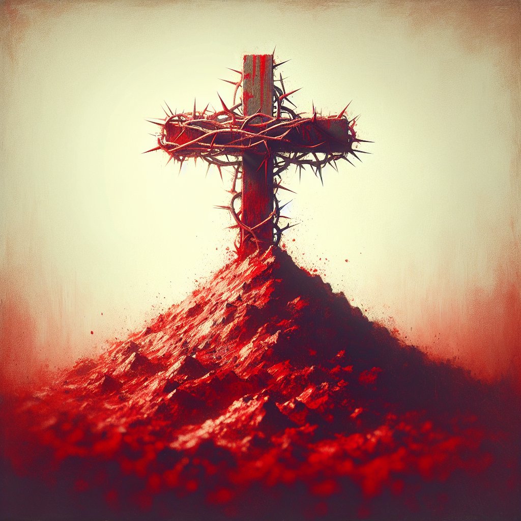 realistic blood soak | Bible Art