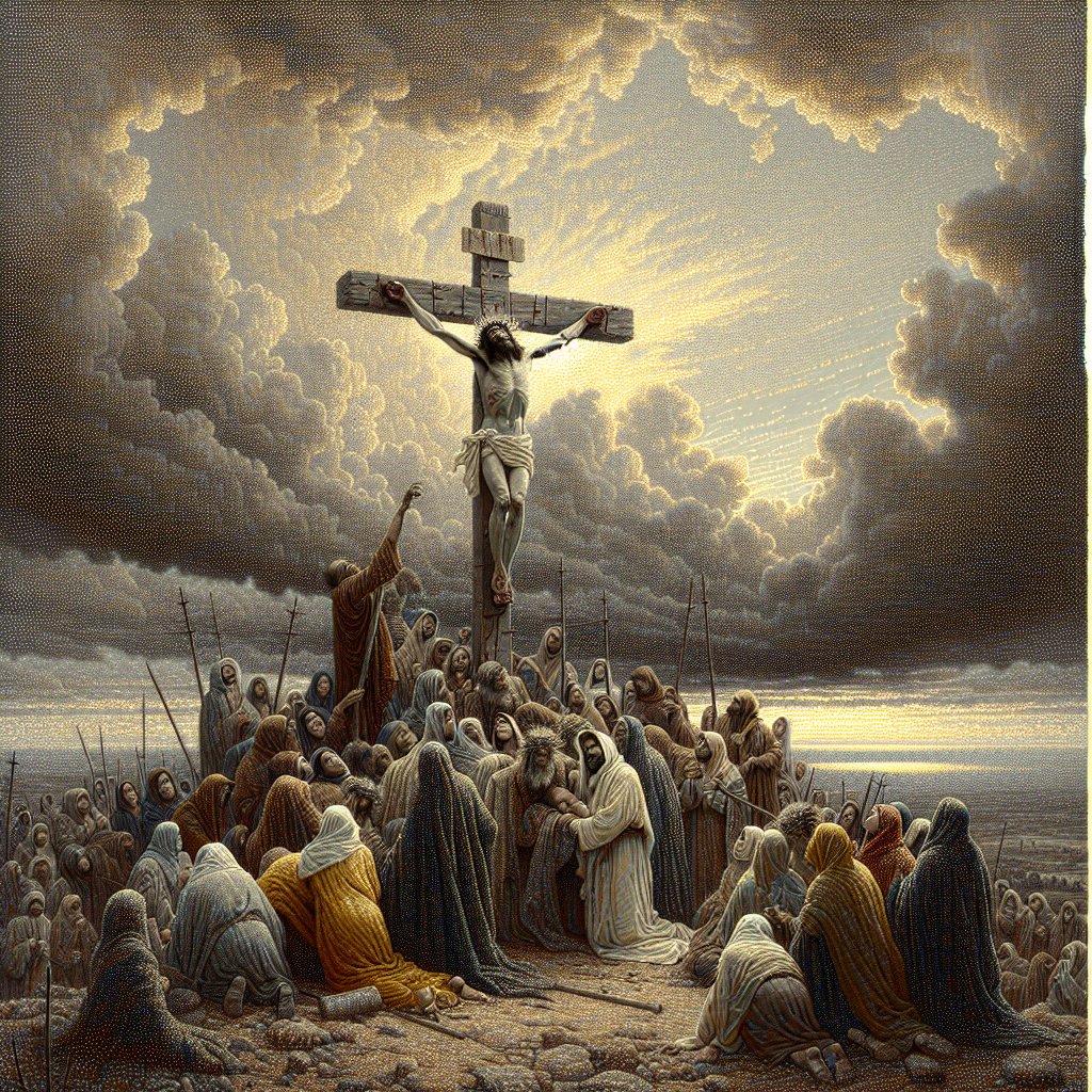 Jesus on the cross s | Bible Art