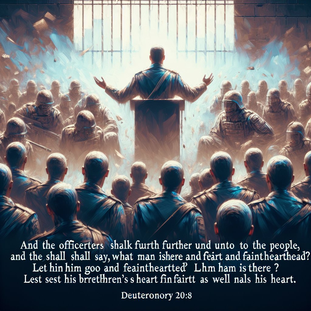 What does Deuteronomy 20:8 mean? | Bible Art