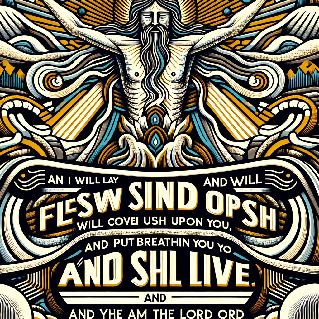 What does Ezekiel 37:6 mean? | Bible Art