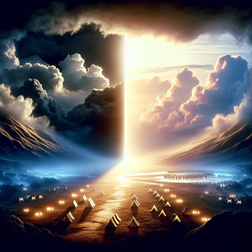 What does Exodus 14:20 mean? | Bible Art