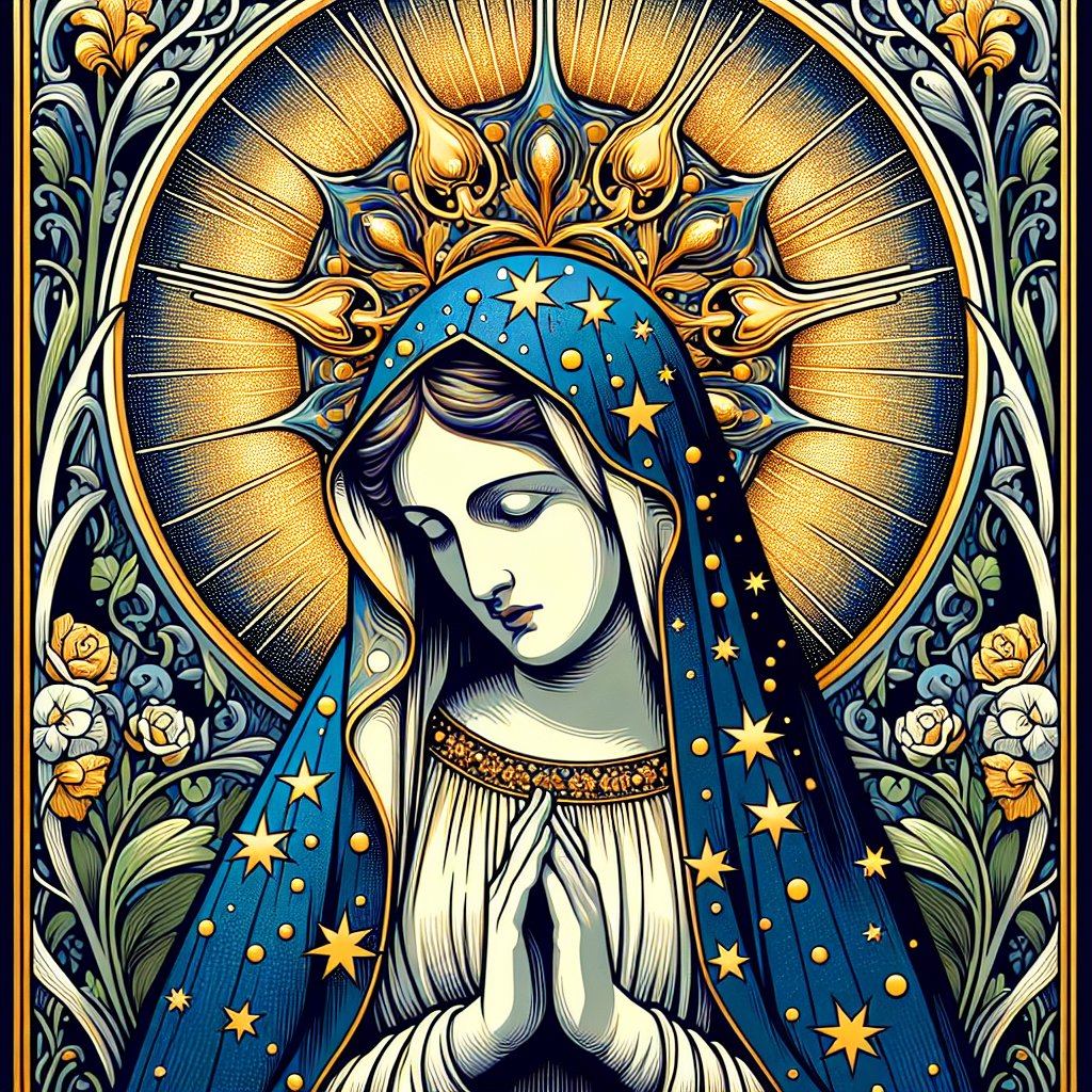 Our Lady or Lourdes, | Bible Art
