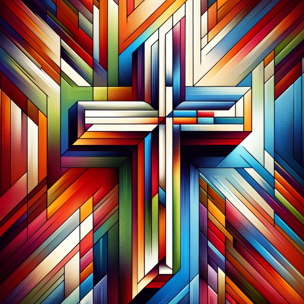 A Christian cross is | Bible Art