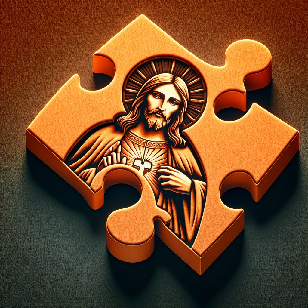 singular orange puzz | Bible Art