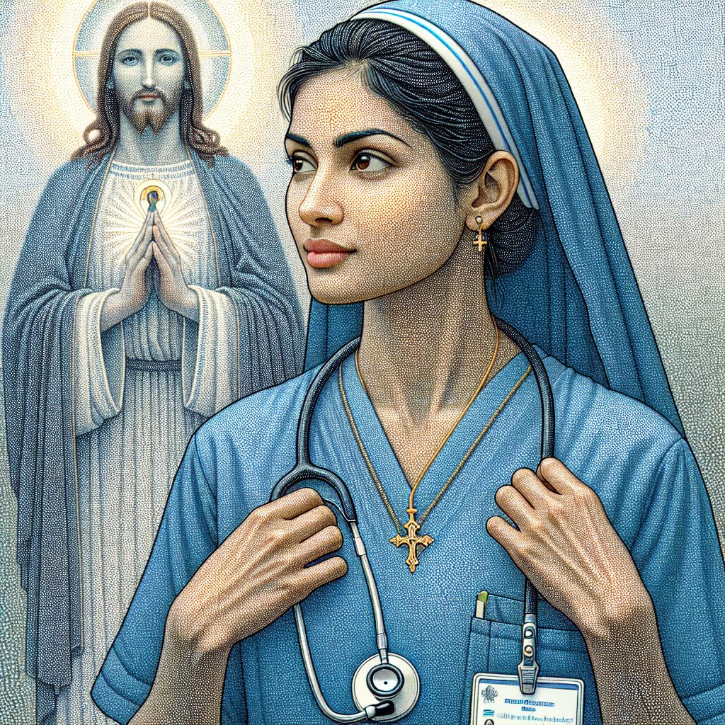 female Nurse Wearing | Bible Art