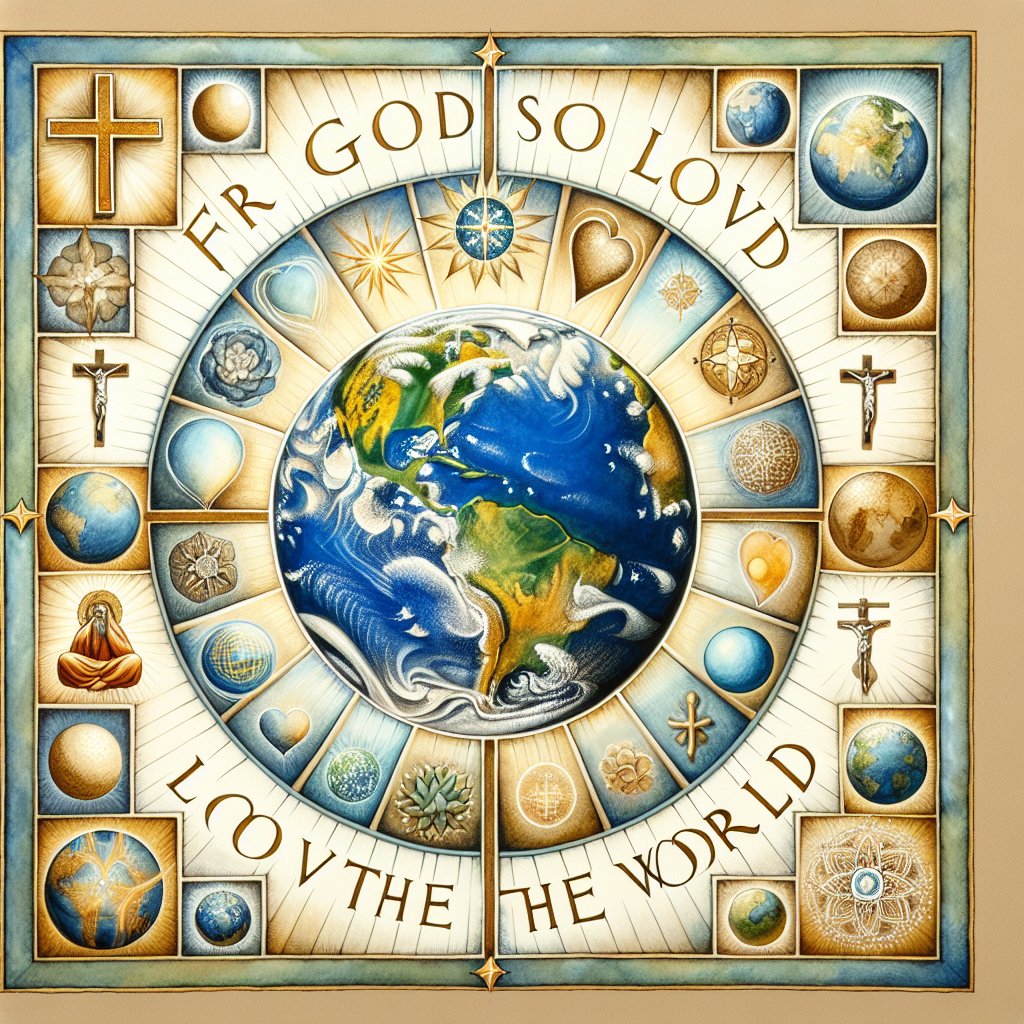 for god so loved the | Bible Art