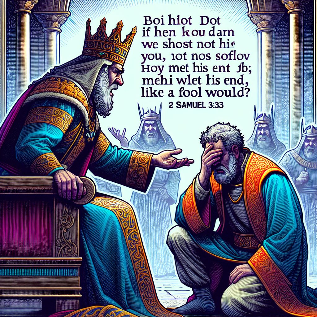 2 Samuel 3 33 Artwork Bible Art