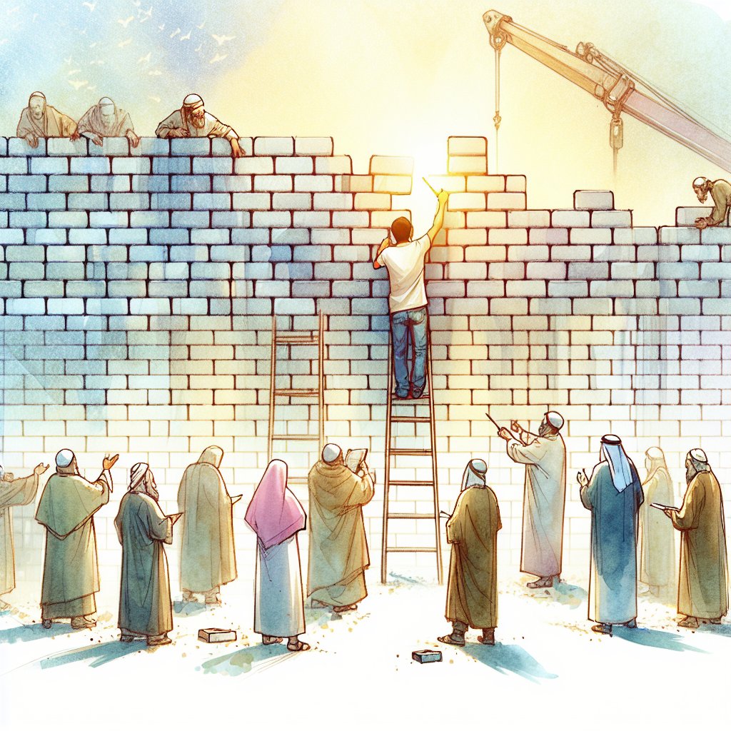 One brick upon anoth | Bible Art