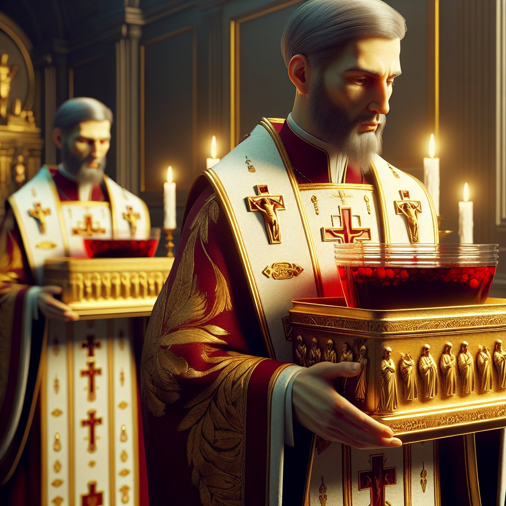 High priest takes bl | Bible Art