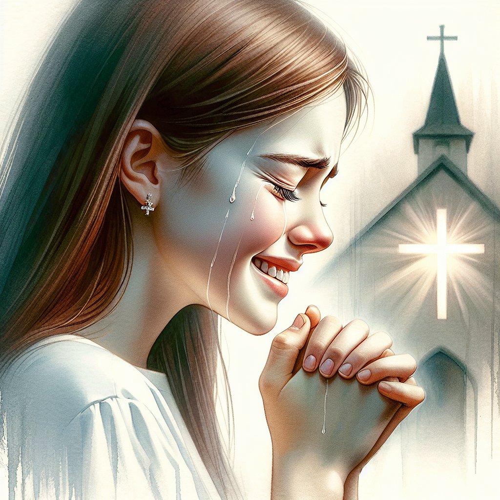 Girl rejoicing for G | Bible Art