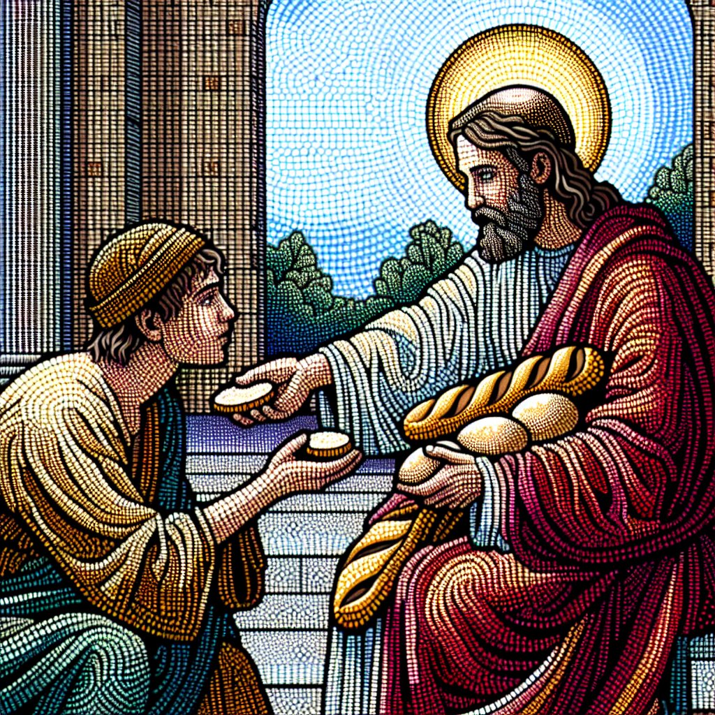 Jesus gives Judas br | Bible Art