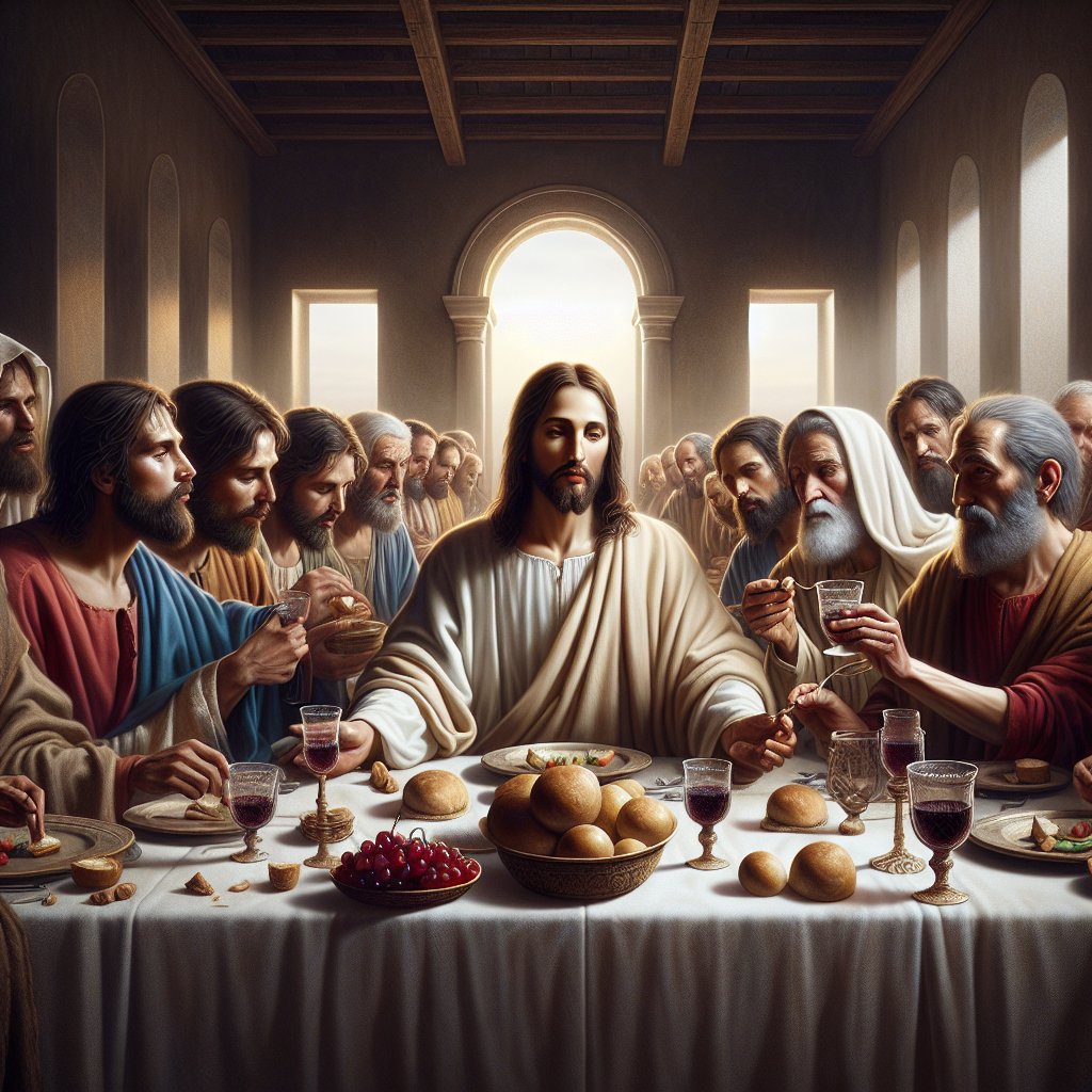 Jesus at the last su | Bible Art