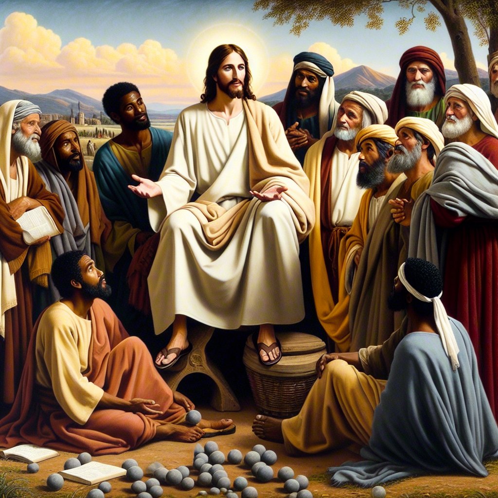 Jesus talking to apo | Bible Art