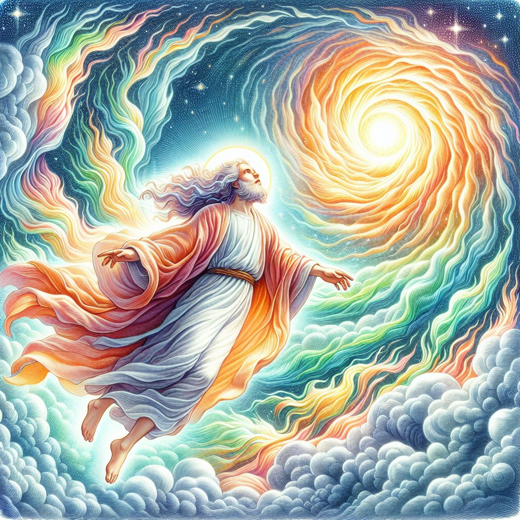 Elijah with a sun be | Bible Art