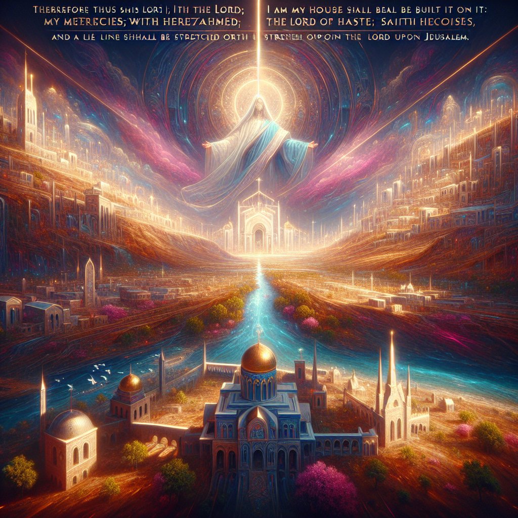 Zechariah 1:16 Artwork | Bible Art