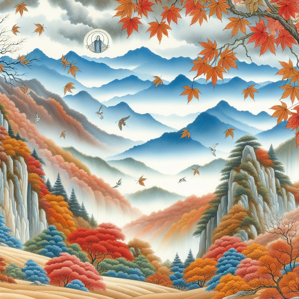 fall leaves mountain | Bible Art