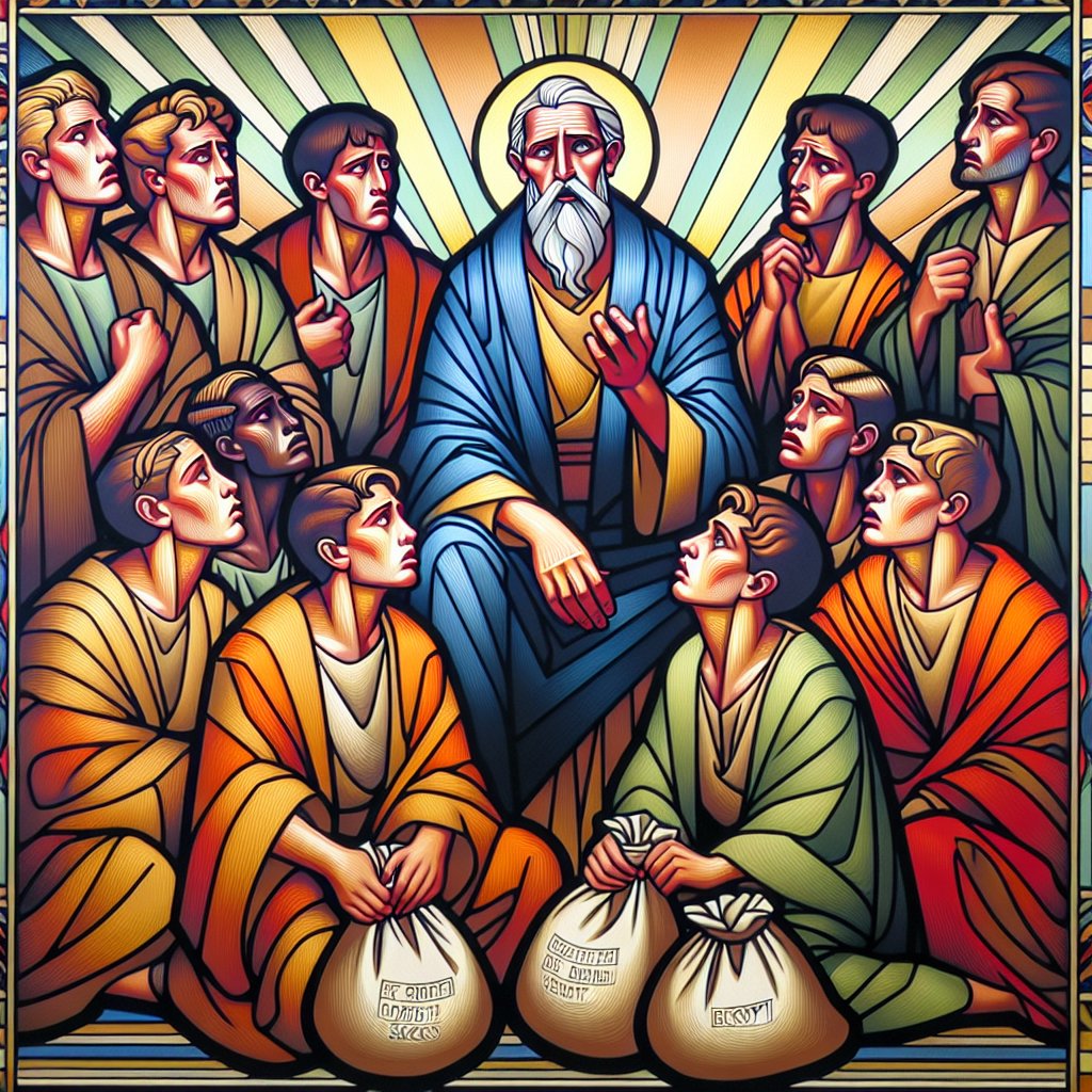 Jacob’s sons looking | Bible Art