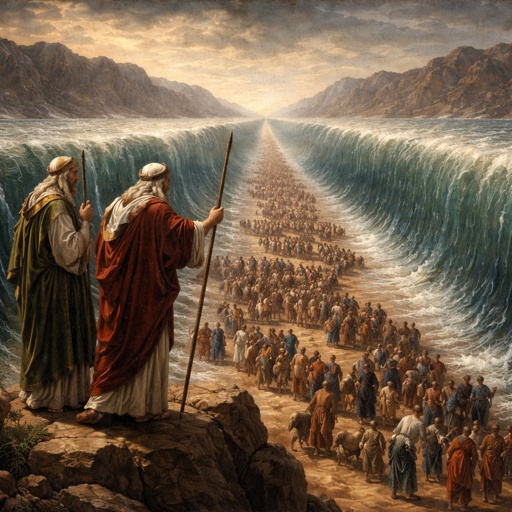 Parting Of The Red Sea Artwork | Bible Art - Page 3