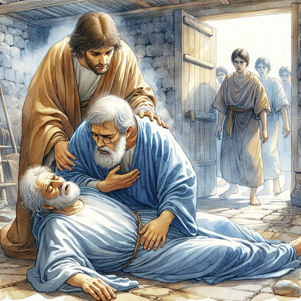 Peter said to her, “ | Bible Art
