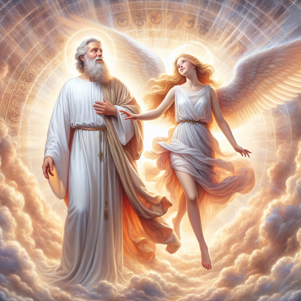 Blonde angel with a | Bible Art