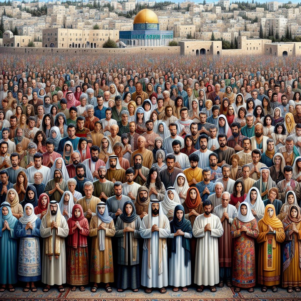 dozens of people ent | Bible Art