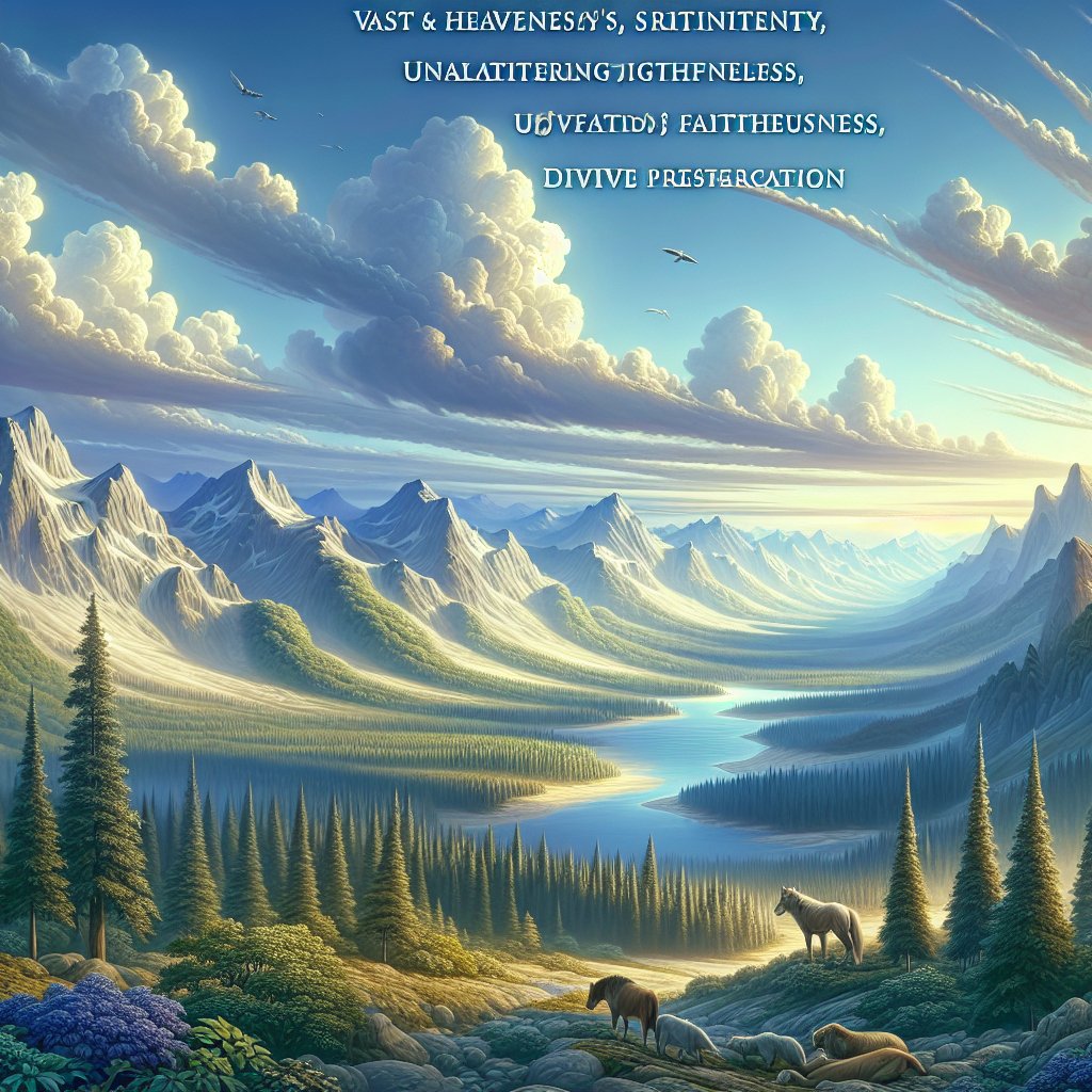 Psalm 36:5-6 Artwork | Bible Art