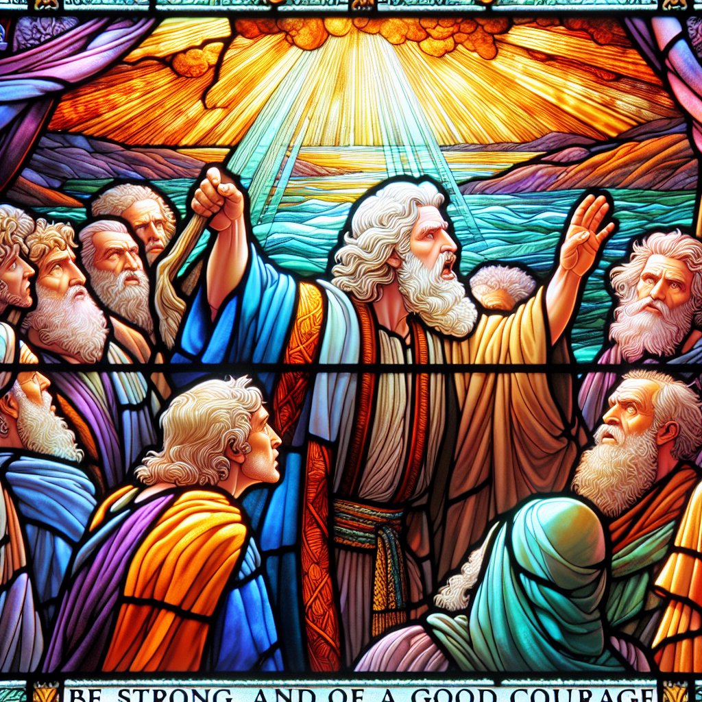 Deuteronomy 31:7 Artwork | Bible Art