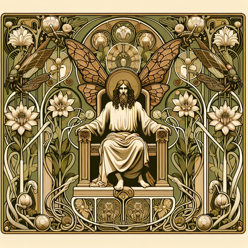 Messiah on the thron | Bible Art