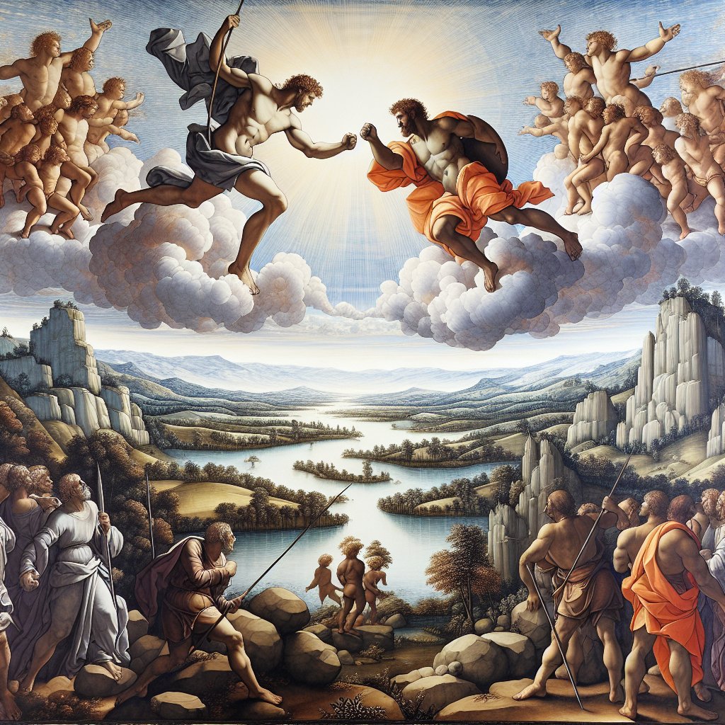 David and Goliath | Bible Art