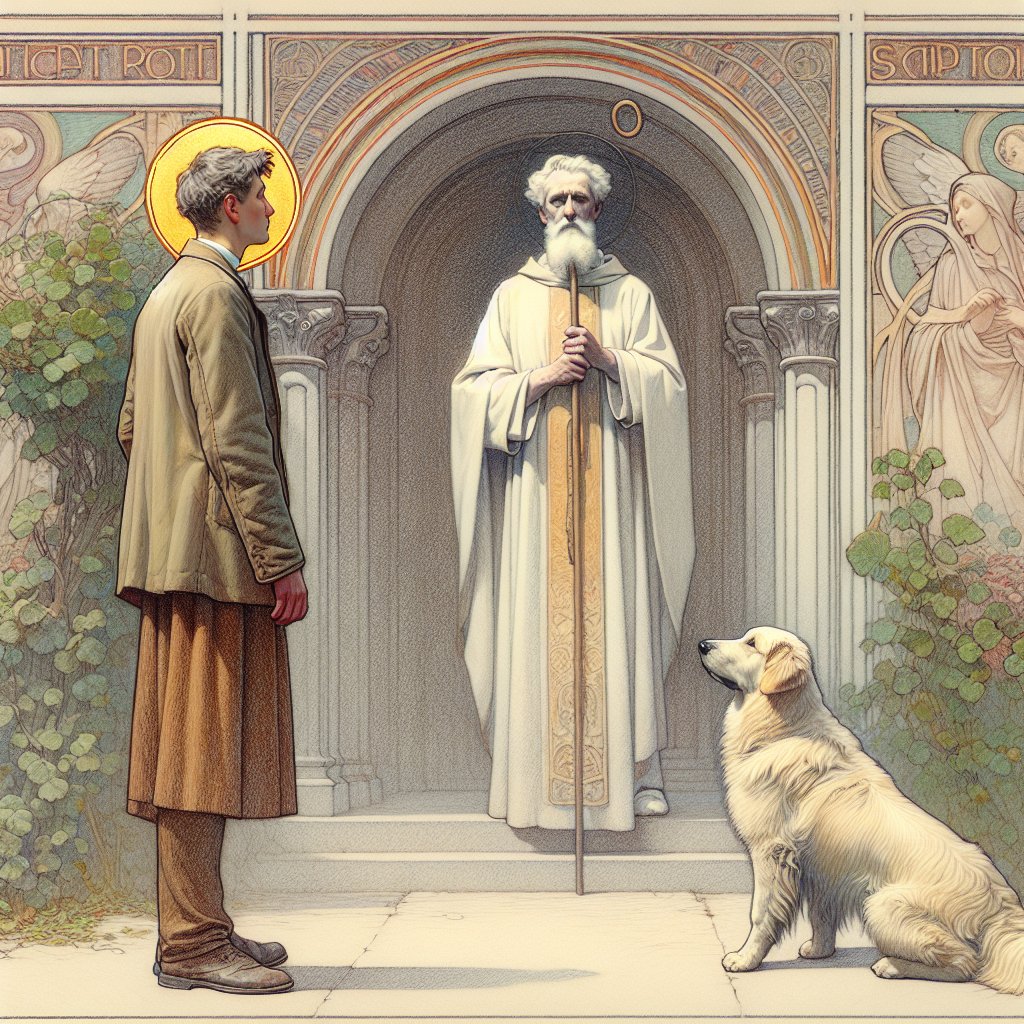 Saint Roch with a do | Bible Art