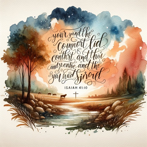 Isaiah 41 10 Artwork Bible Art