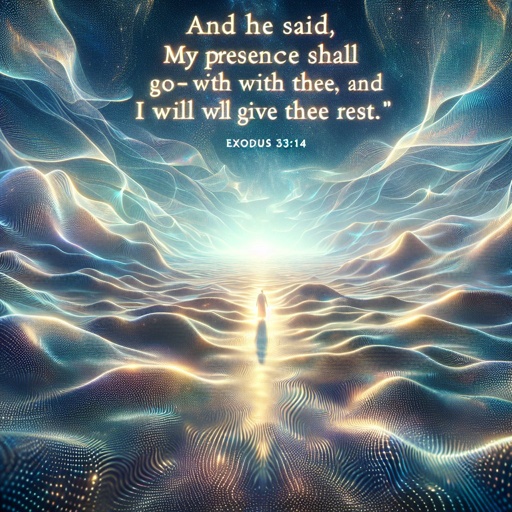 Exodus 33 14 Artwork Bible Art