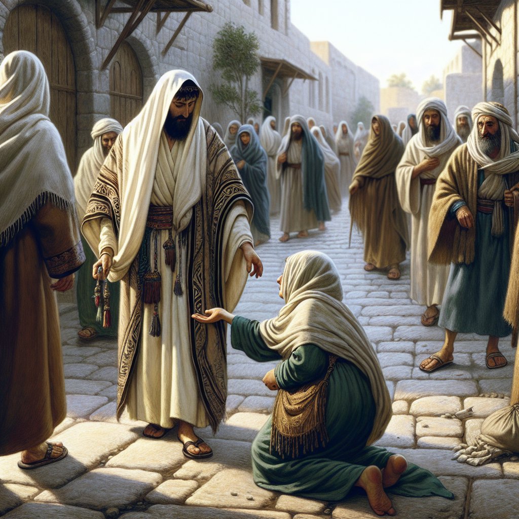 An outdoor crowd of | Bible Art
