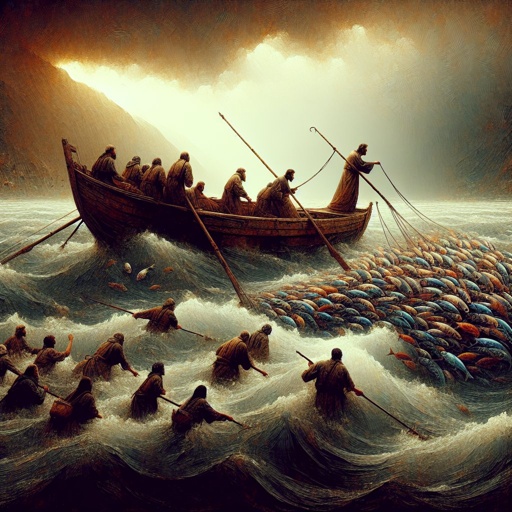 What does John 21:8 mean? | Bible Art