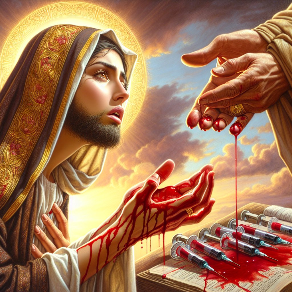 The Woman With The Issue Of Blood Artwork | Bible Art