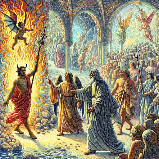 The Temptation Of Jesus Artwork | Bible Art