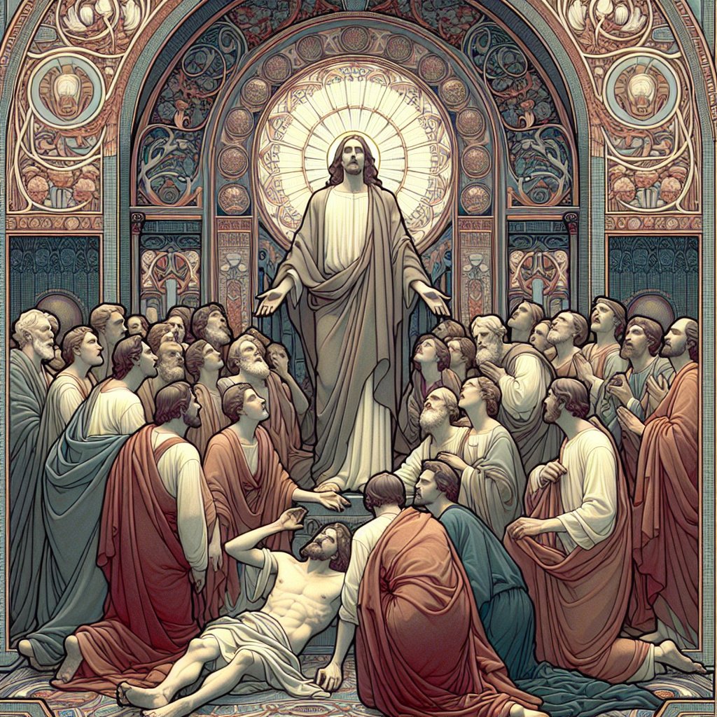Lazarus raised from | Bible Art