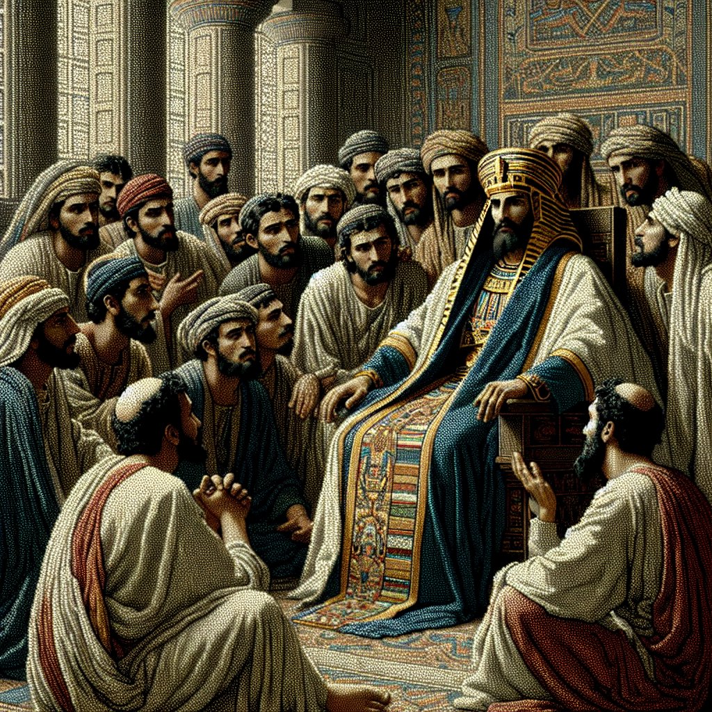Scene: Inside the pa | Bible Art