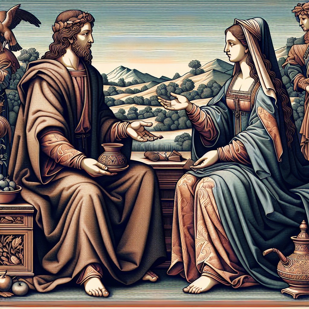 Jacob Meets And Serv | Bible Art