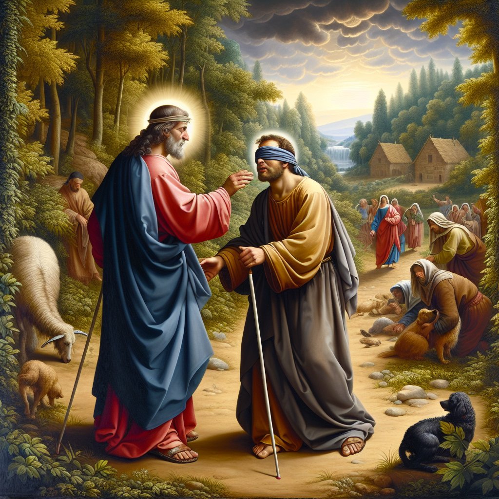 Can a blind person g | Bible Art