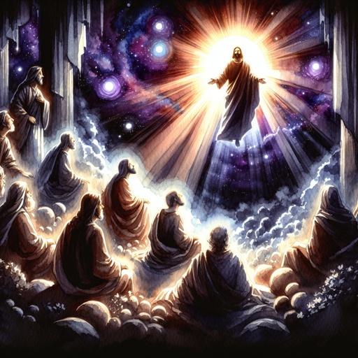 Jesus on his throne | Bible Art